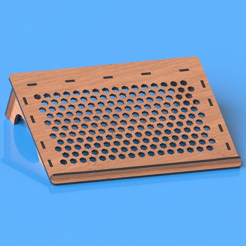 Laptop Stand Laser Cut File, Notebook Stand Svg Wooden Laser Cutting ...