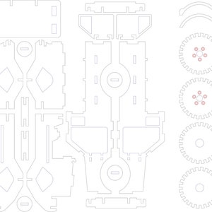 3D Puzzle Monster Truck, Laser Cut Files Svg Dxf Cdr Pdf, Vector Plans ...