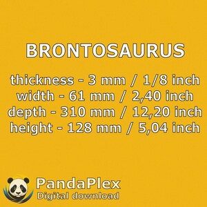 3D Brontosaurus Puzzle SVG | Laser Cut Dinosaur Model | 3mm CNC File ...