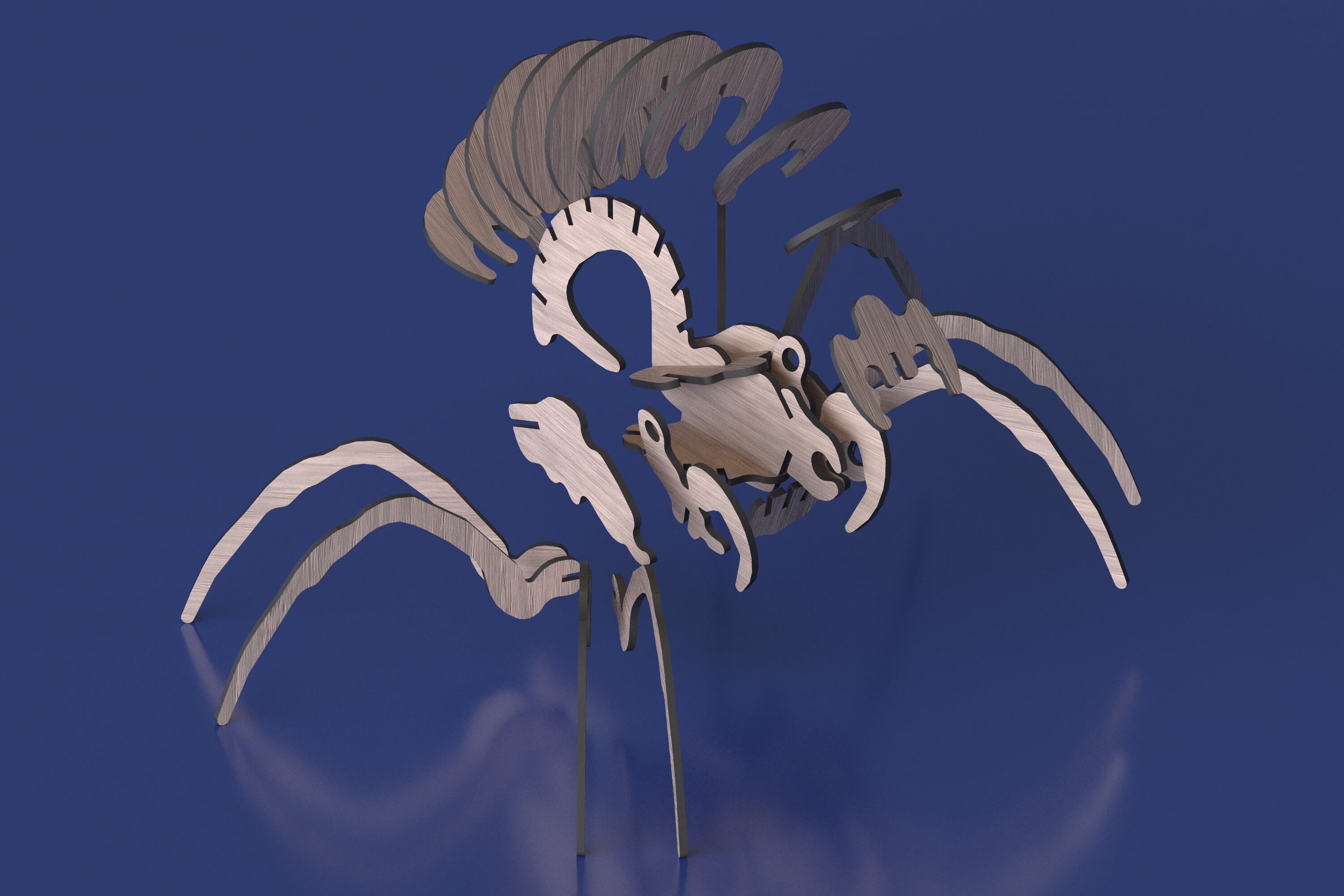 3D Spider Laser Cut Files, Black Widow Svg Dxf Cdr Pdf Vector Plans for ...