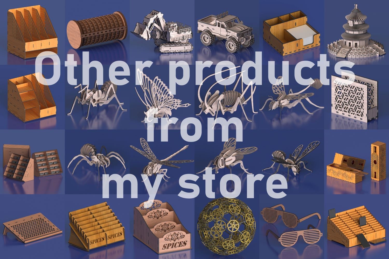 3D Box Laser Cut File, Wooden 3D Slide Box, Puzzle Svg Cutter Templates ...