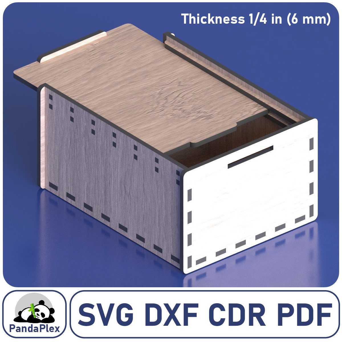 3D Box Laser Cut File, Wooden 3D Slide Box, Puzzle Svg Cutter Templates ...
