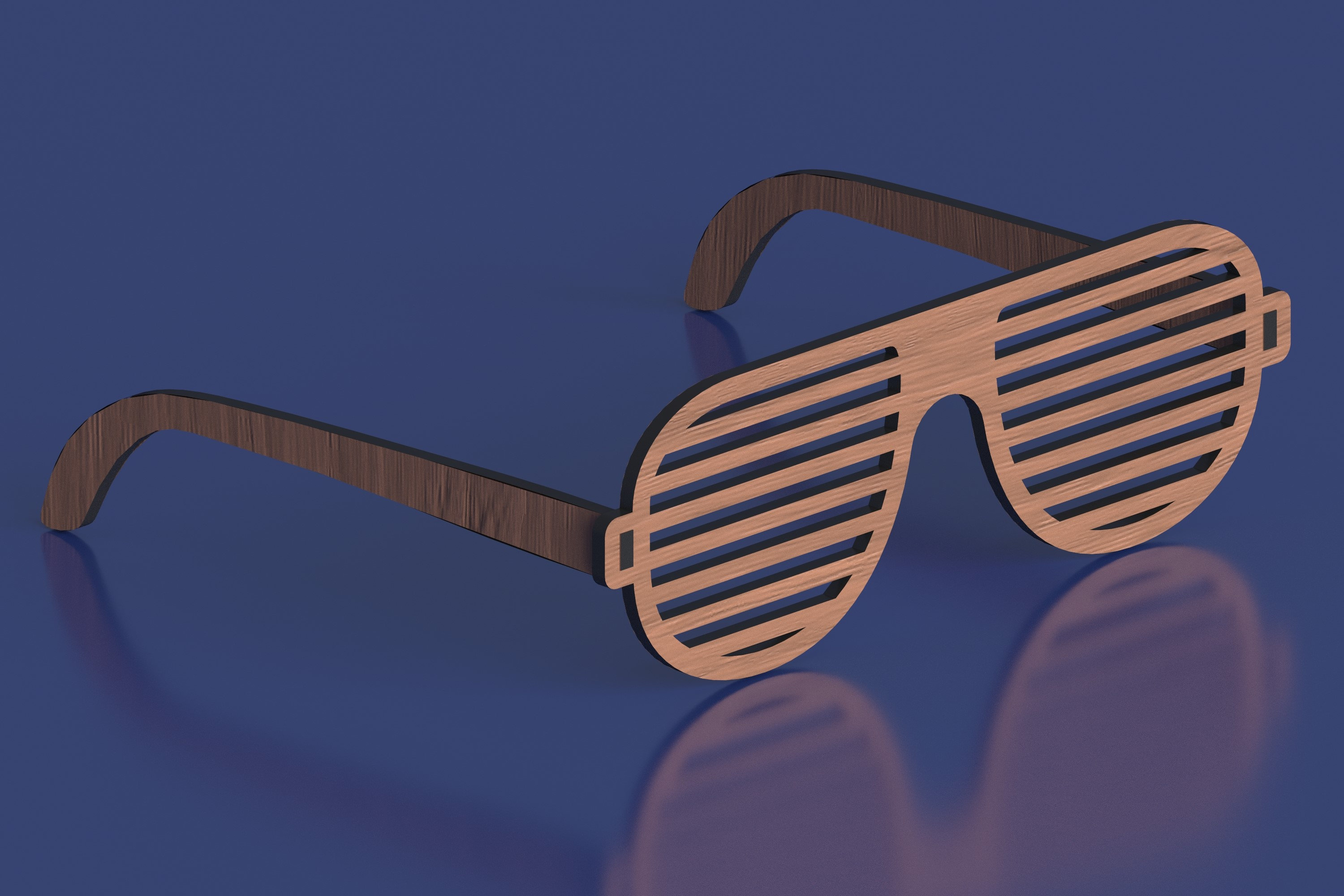 Wooden Glasses, Laser Cut File Svg Dxf Cdr Pdf, Vector Plan for Cnc ...