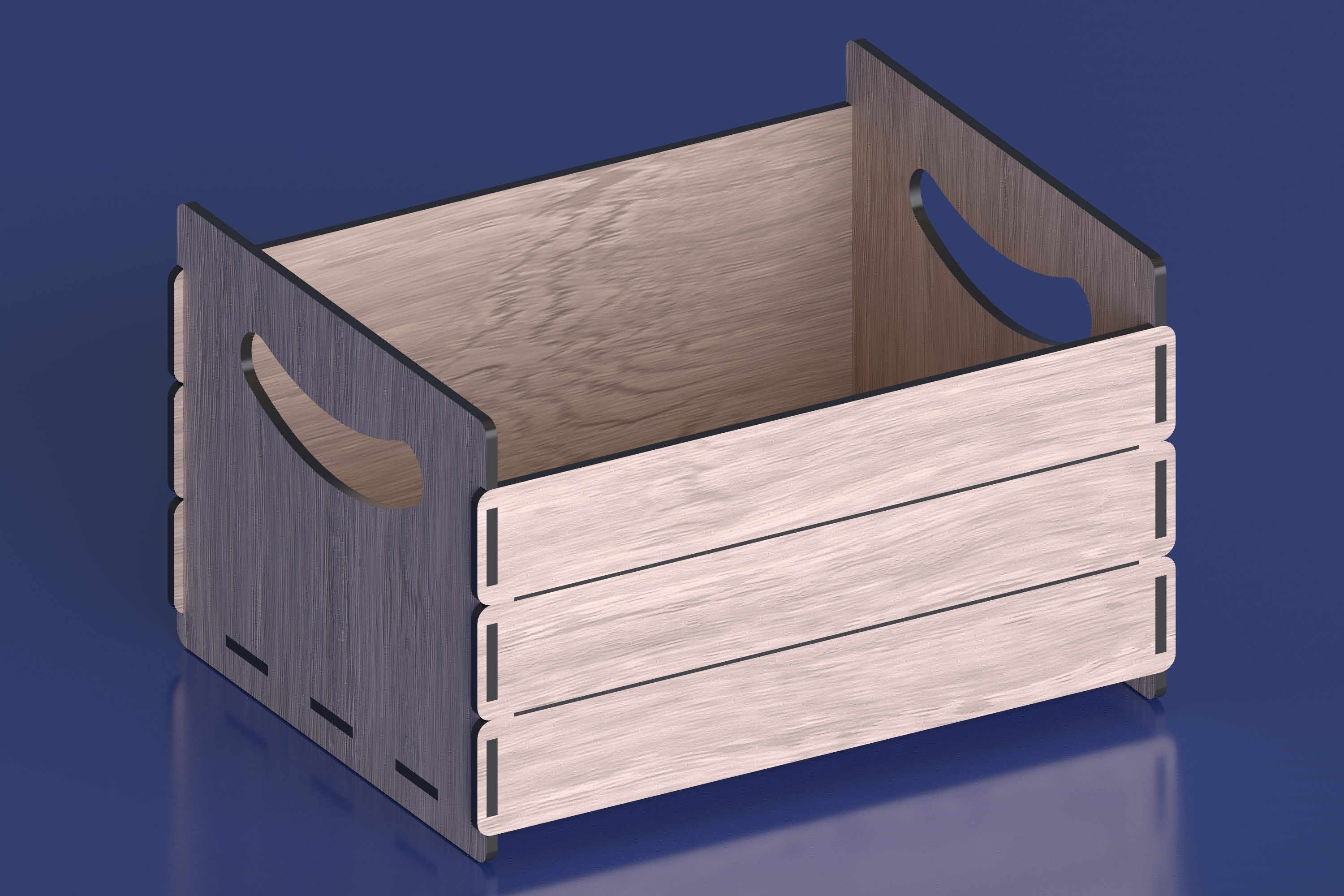 Wooden Hamper, Laser Cut File Svg Dxf Cdr Pdf, Vector Plan for Cnc ...