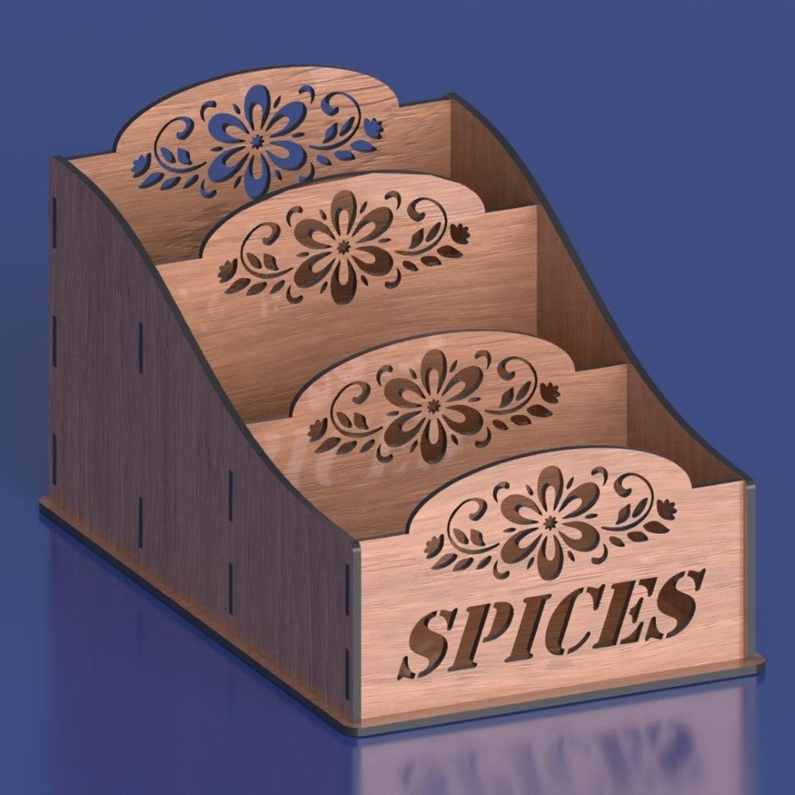 Spice Storage Box Laser Cut Files – SVG DXF Cdr Pdf, Cnc Vector ...