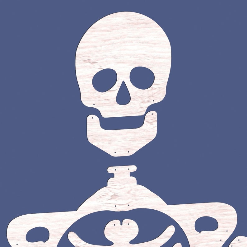 Halloween Skeleton Laser Cut Files, Svg Wooden Vector Files for Laser ...