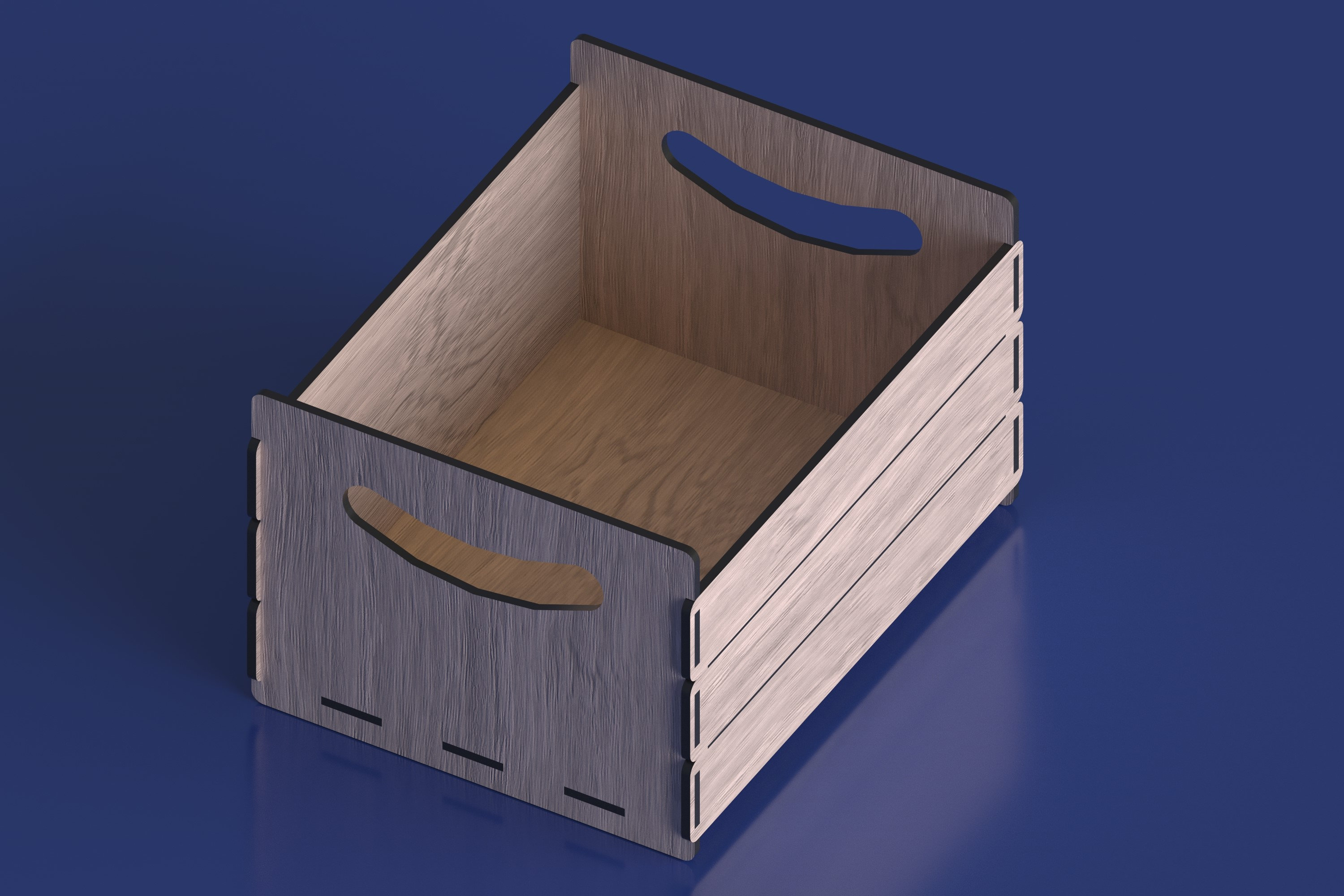 Wooden Hamper, Laser Cut File Svg Dxf Cdr Pdf, Vector Plan for Cnc ...