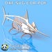 Swordfish 3D Puzzle – Laser Cut Files SVG DXF for Wooden Fish Puzzle ...