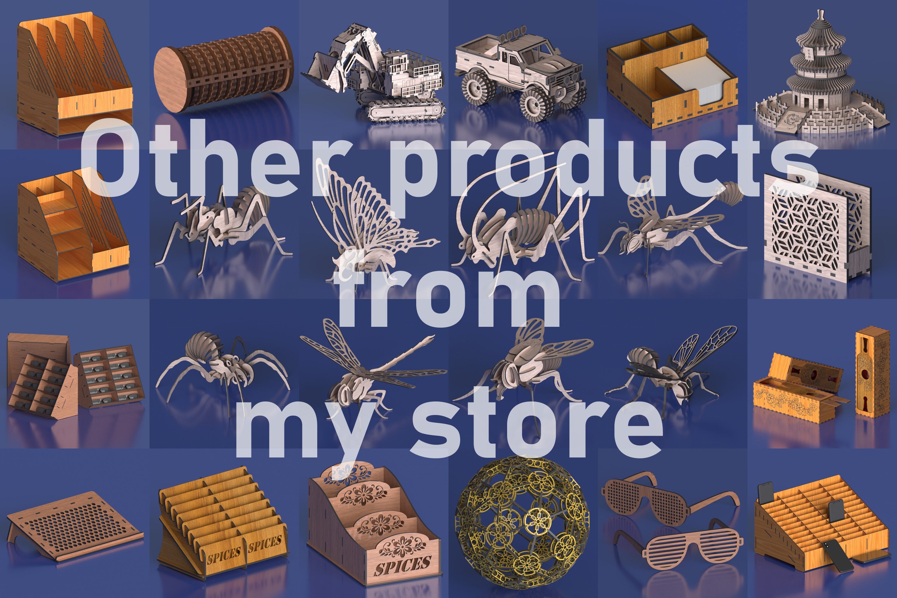 3D Fly Insect, Laser Cut File Svg Dxf Cdr Pdf, Vector Plan for Cnc ...