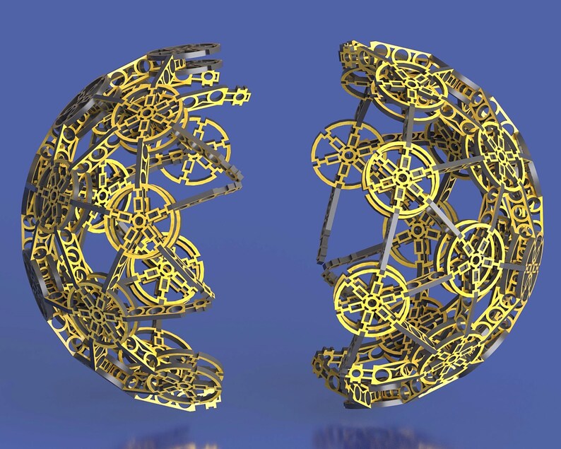 Sphere 3D Puzzle SVG – Laser Cut File | DIY Globe Decor | CNC Vector ...