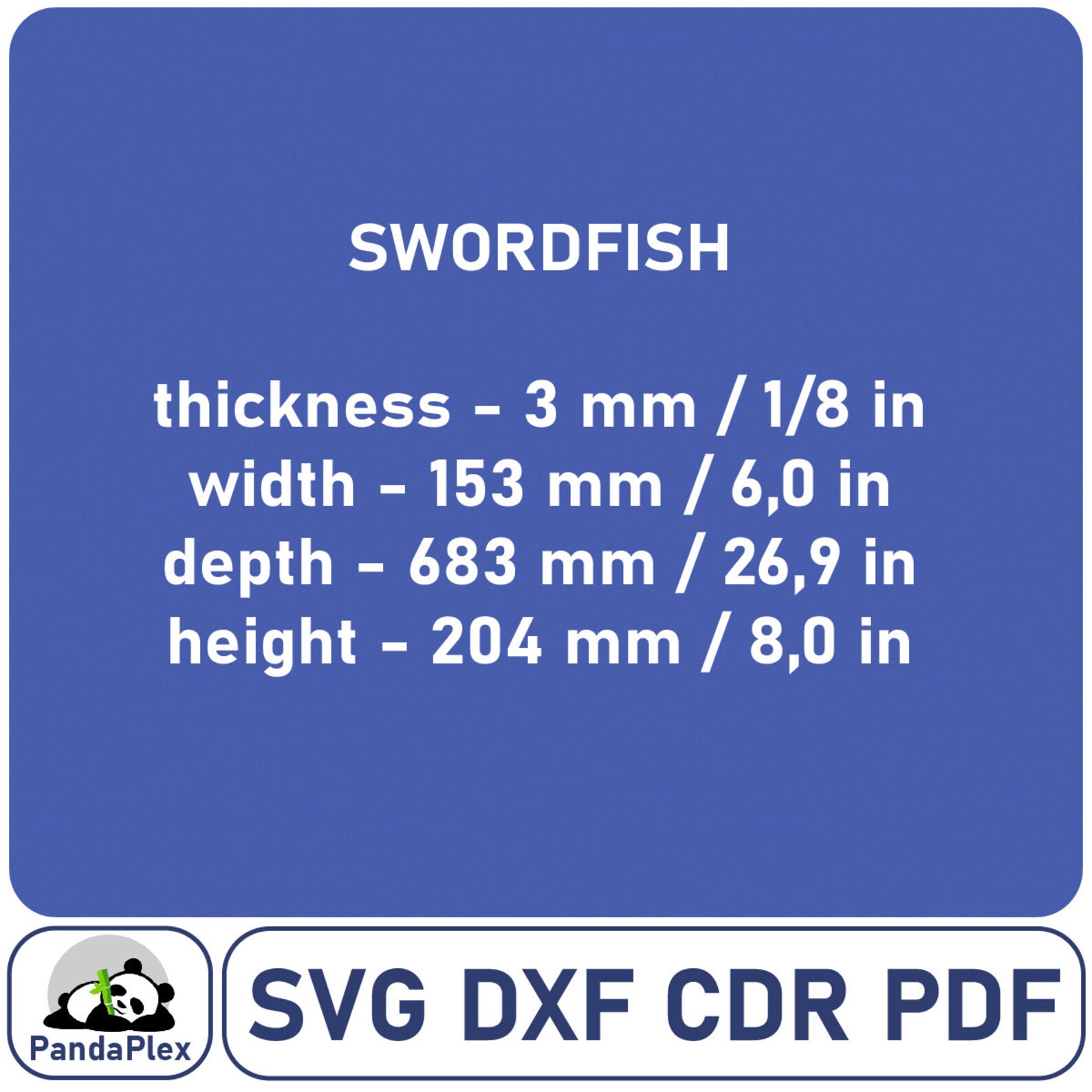 3D Fish Laser Cut, Wooden 3D Puzzle, Swordfish Svg Cutter Templates ...