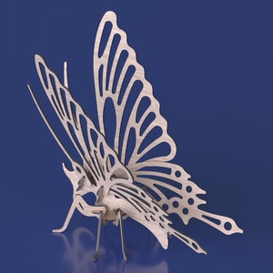 4 Digital Laser Cut Files of 3D Insect Puzzles, Vector Files for Wood ...