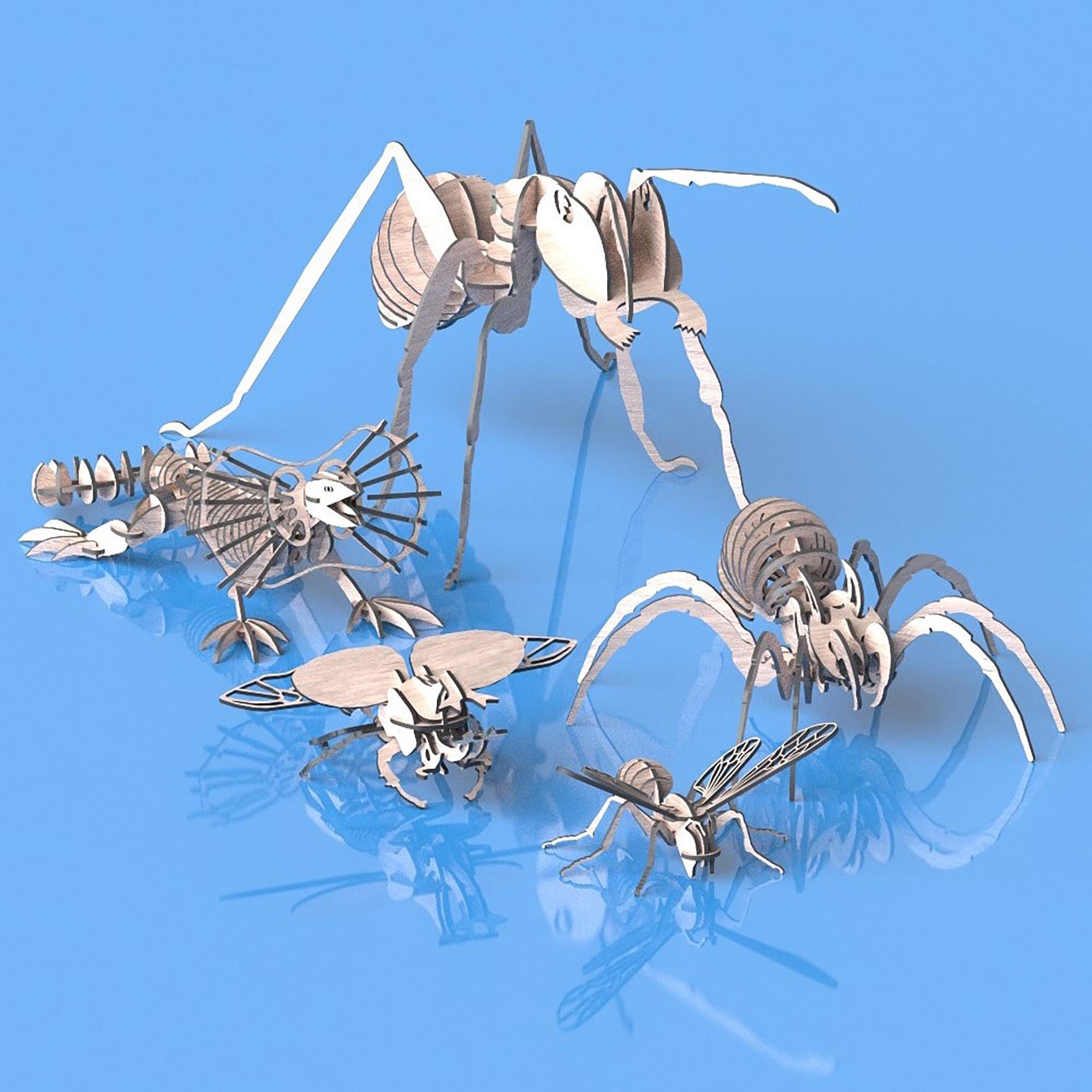 Mega Pack 3D Insect Puzzle Bundle | 20 Premium Laser Cut Models | 17 ...