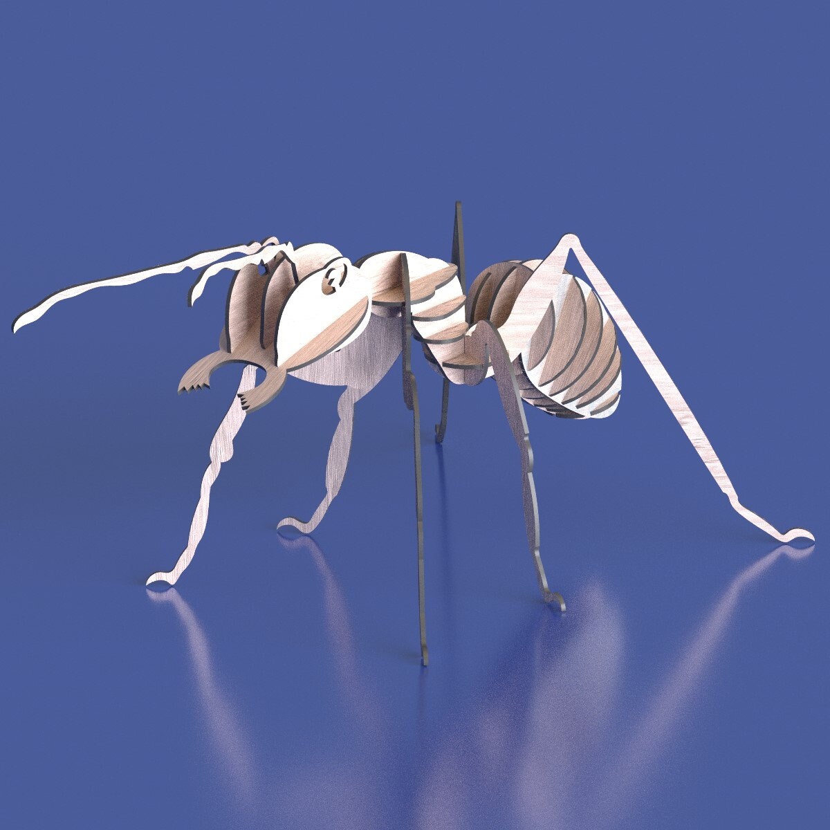 Laser Cut File Ant Wooden 3D Puzzle, Insect SVG Laser Cut Files, Dxf ...