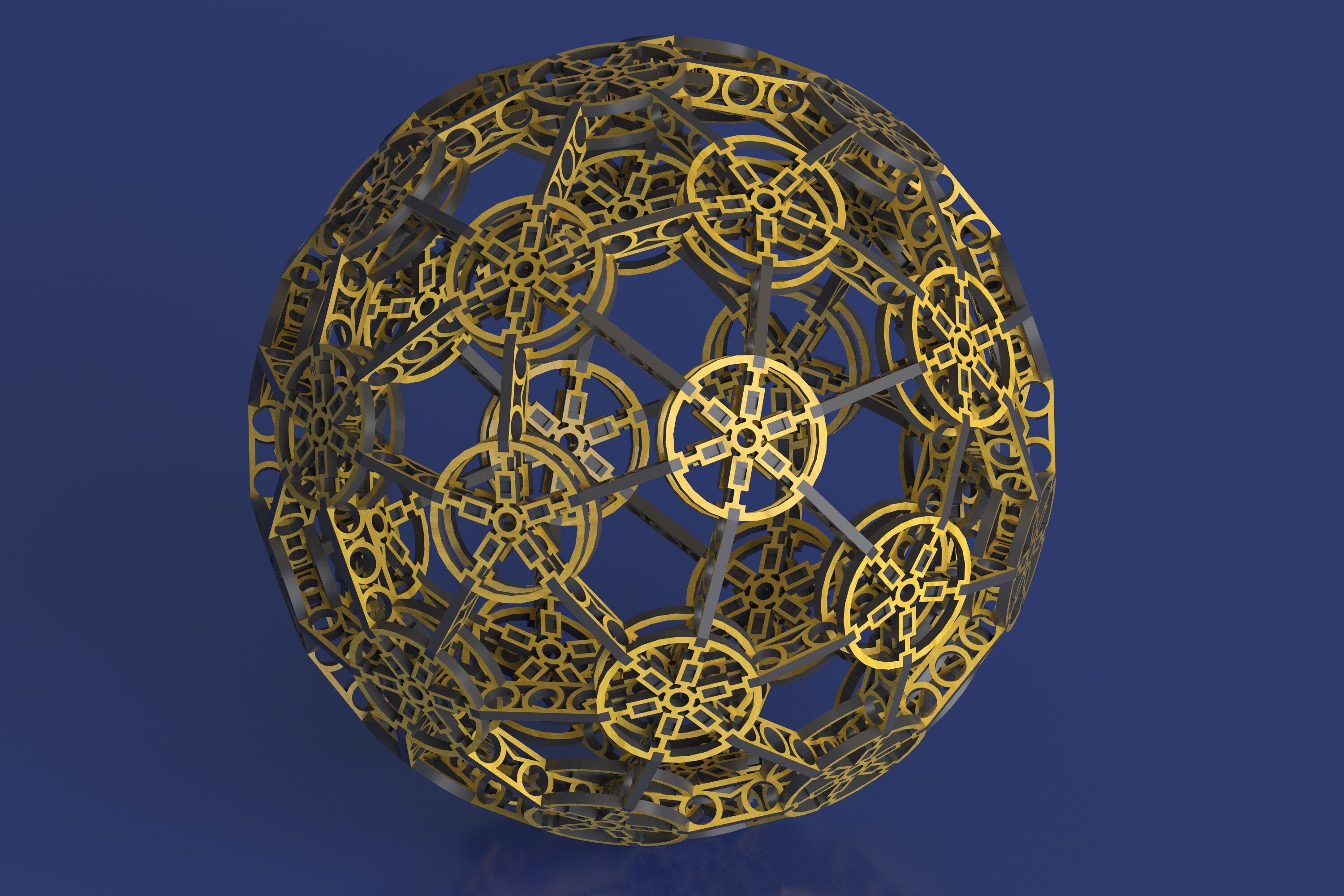 Sphere 3D Puzzle SVG Laser Cut File - Engraving Template, Wooden Orb ...