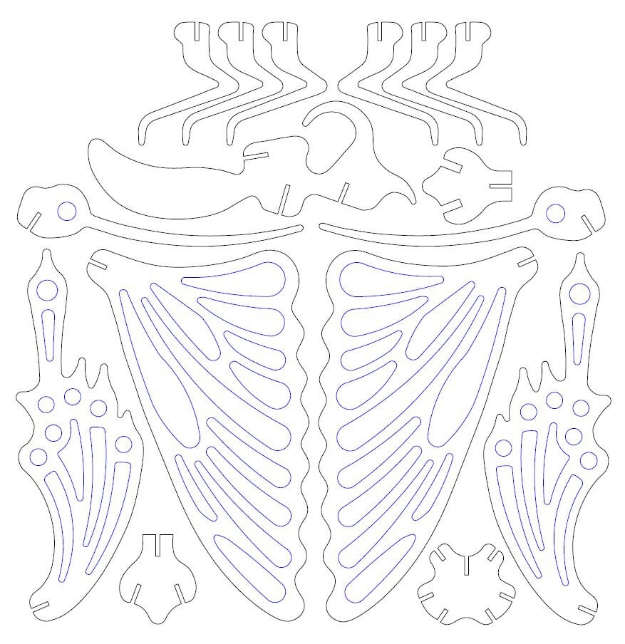 3D Butterfly Laser Cut File, Vector Plan for CNC, Woodworking and Steel ...