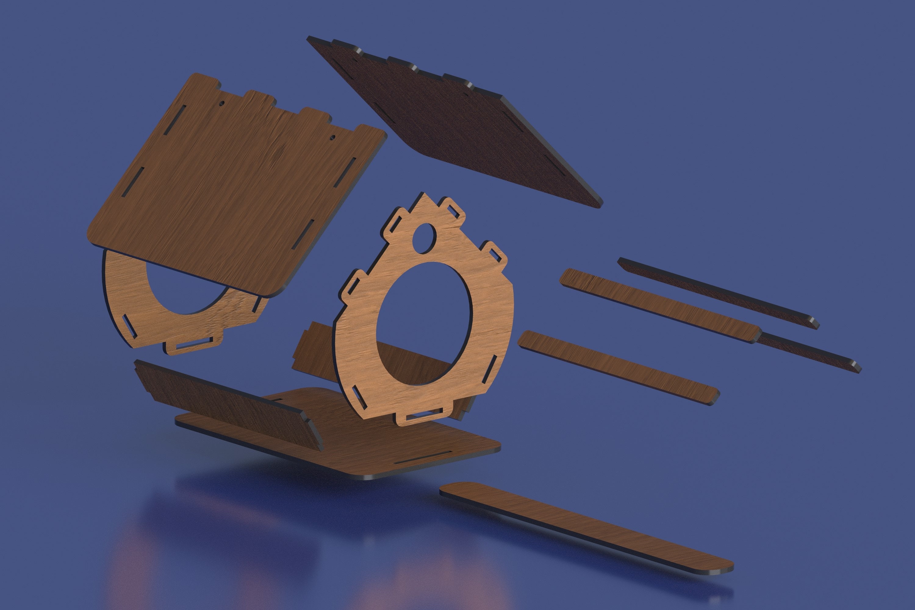 Bird Feeder Laser Cut File, 3D Puzzle Vector CNC Files, Wood Pattern ...