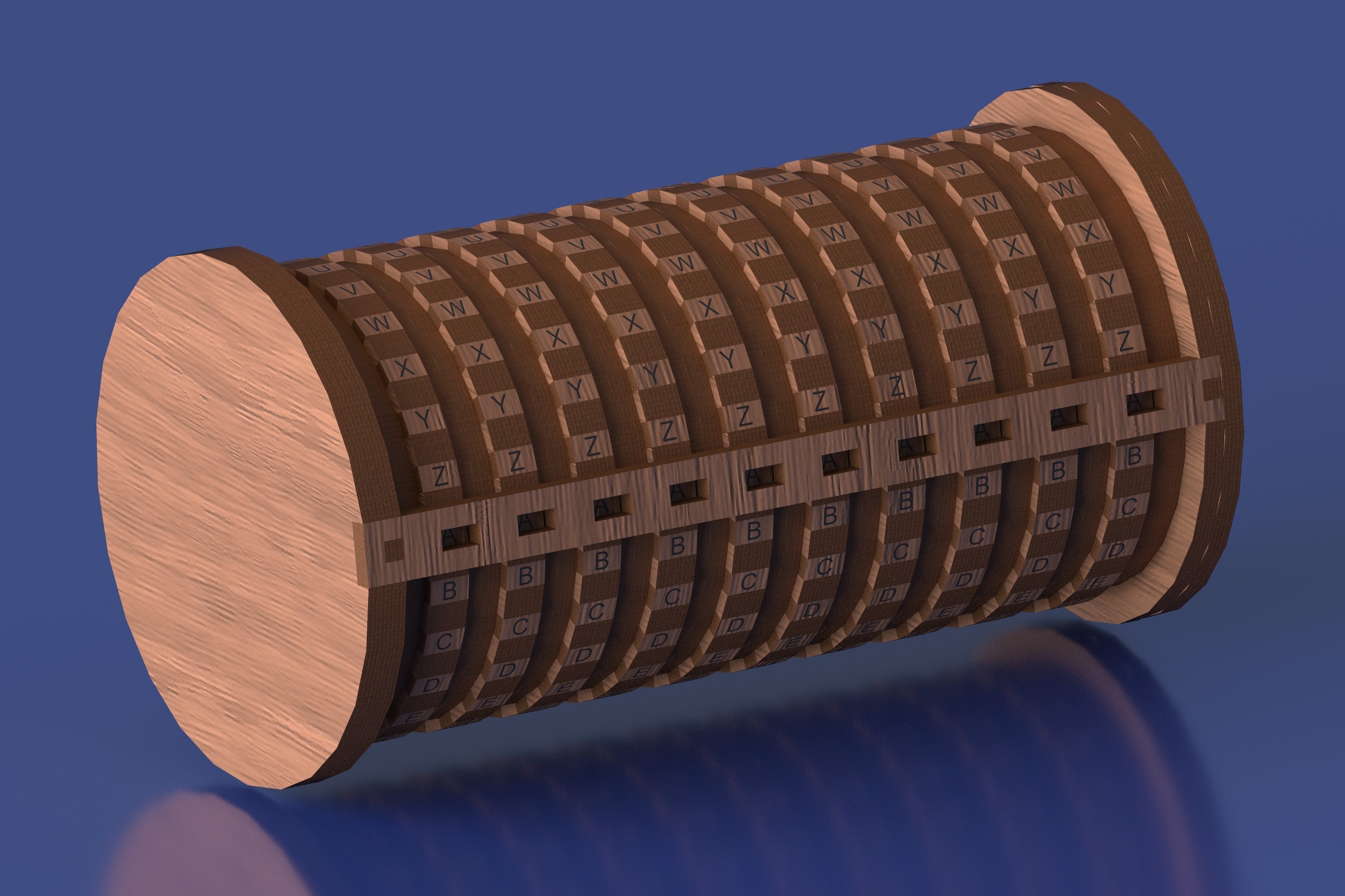 Cryptex Puzzle Box - Laser Cut Files - Svg Dxf Cdr Pdf - CNC 3d Puzzle ...