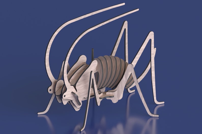 3D Cricket Laser Cut Digital Files, Vector Plan for CNC, Wood and Steel ...
