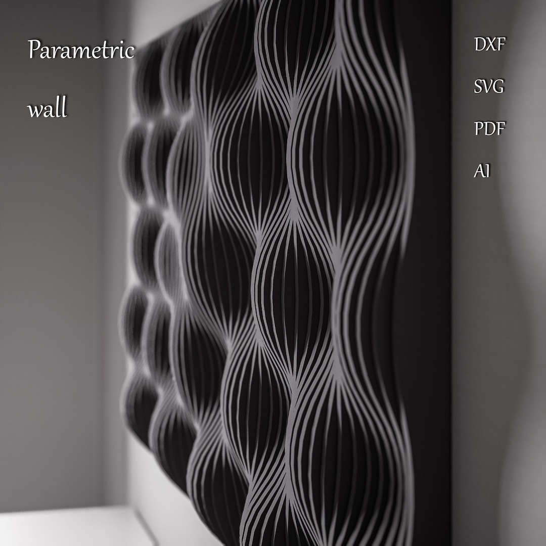 Parametric Wall Decor / Digital File for CNC Cutting / Parametric ...