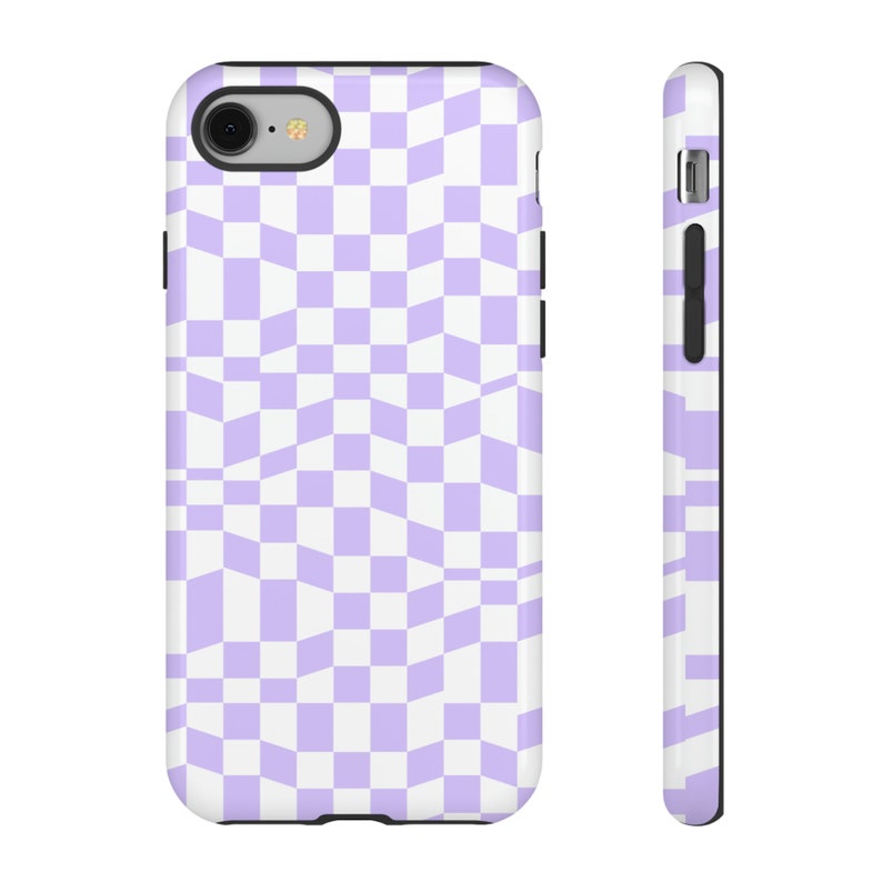 Light Purple Phone Case Pastel Violet Trendy Pattern Retro - Etsy UK