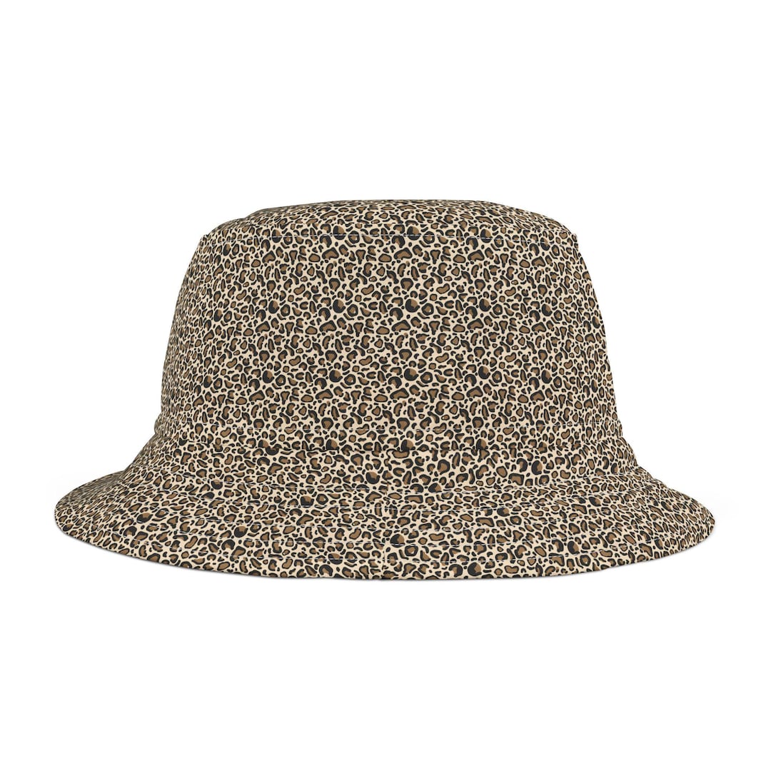 Cheetah Print Bucket Hat - Jungle Safari Animal Print Beach Cap, Summer ...
