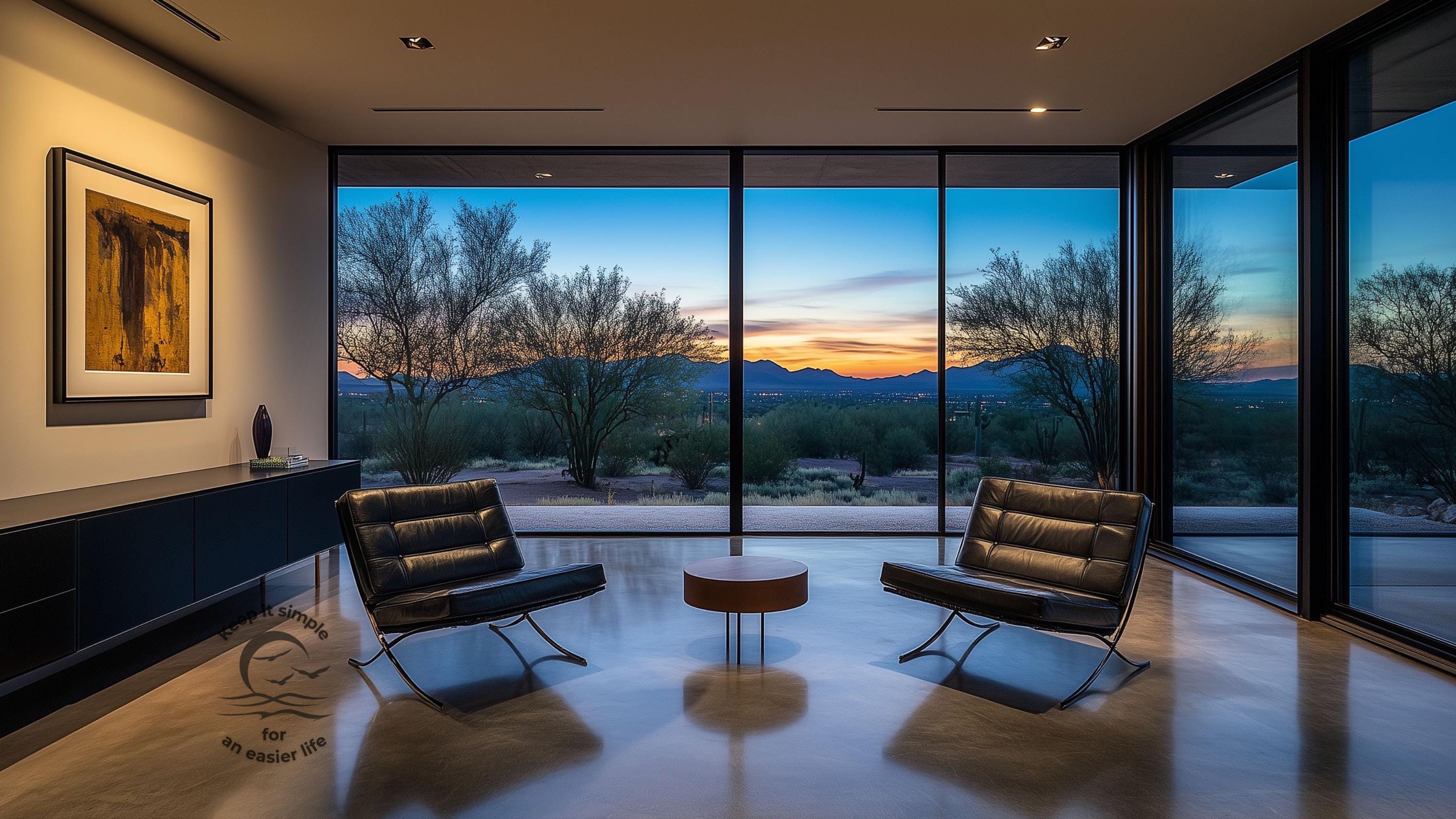 Elegant Zoom Background, Sunset Desert View, Home Office Virtual ...