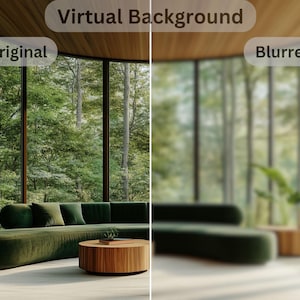 Forest-inspired Virtual Background for Zoom, MS Teams, Webex, Skype ...