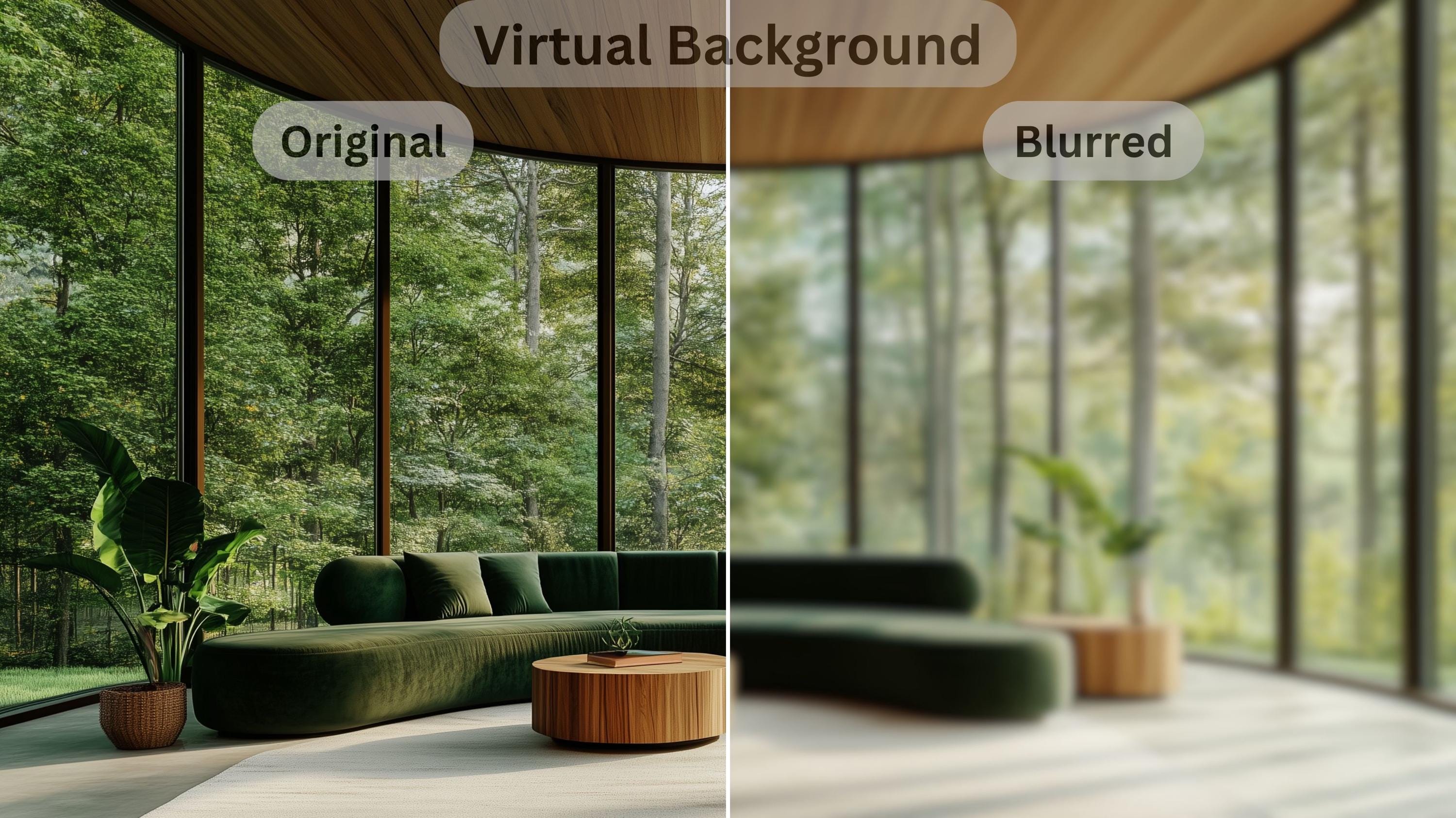 Forest-inspired Virtual Background for Zoom, MS Teams, Webex, Skype ...