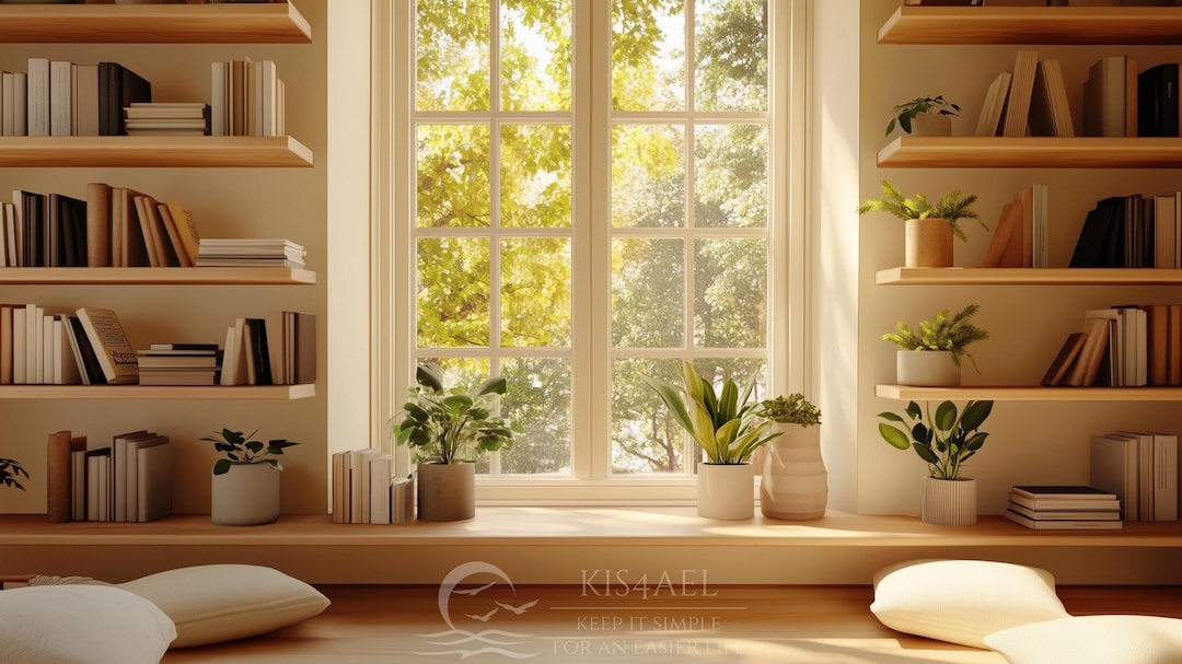 Cozy Reading Nook Virtual Background for Zoom | Professional MS Teams ...