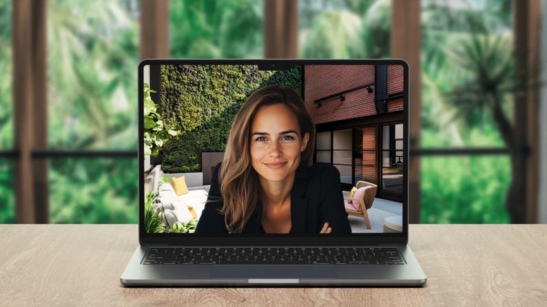 Outdoor Patio Virtual Background for Zoom, MS Teams, Webex, Google Meet ...