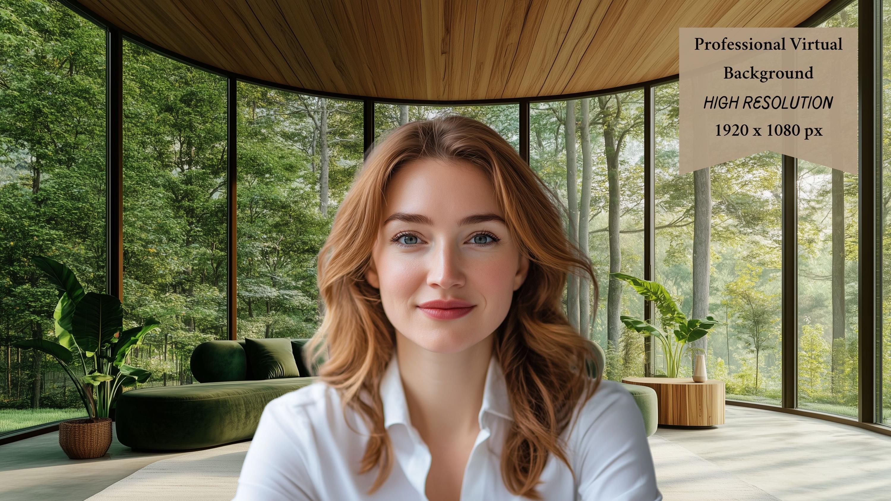 Forest-inspired Virtual Background for Zoom, MS Teams, Webex, Skype ...