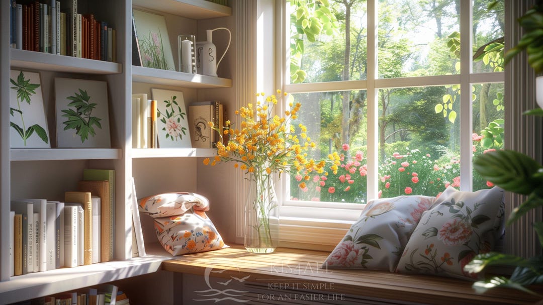 Cozy Reading Nook Virtual Background for Zoom, MS Teams, Webex, Skype ...