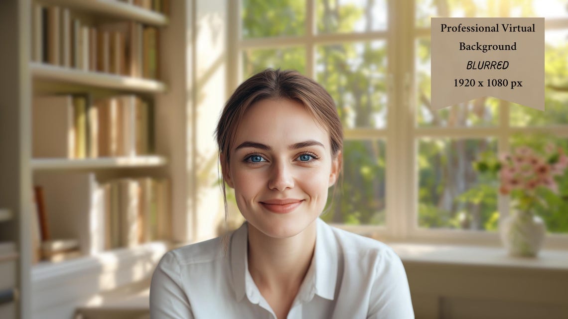 Cozy Reading Nook Virtual Background for Zoom | MS Teams, Webex, Skype ...