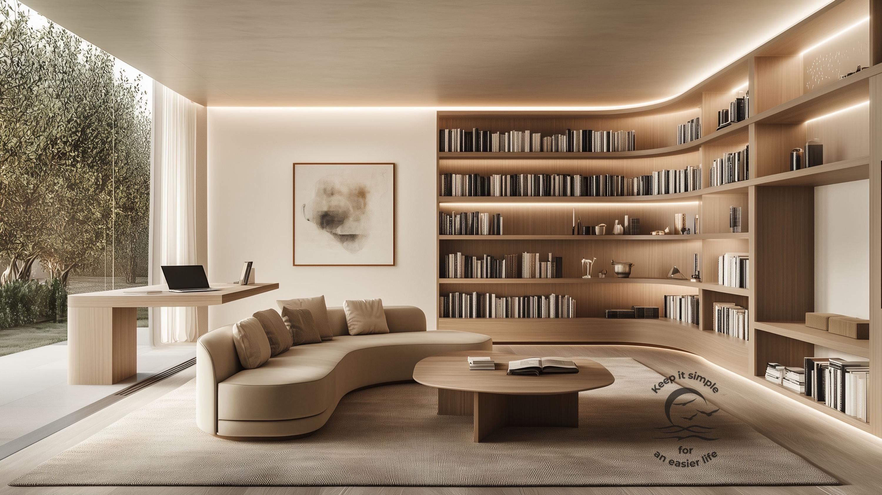 Minimalist Office Zoom Background, Zoom Background, Home Office Virtual ...