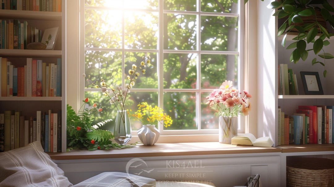 Cozy Reading Nook Virtual Background for Zoom | Professional MS Teams ...