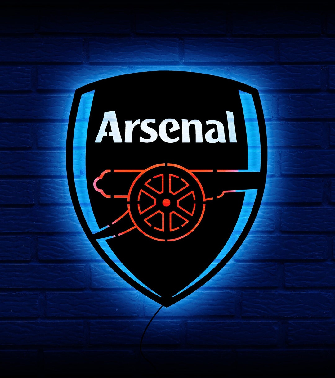 Arsenal Led Lighted Wall Sign Led Premier League Football - Etsy