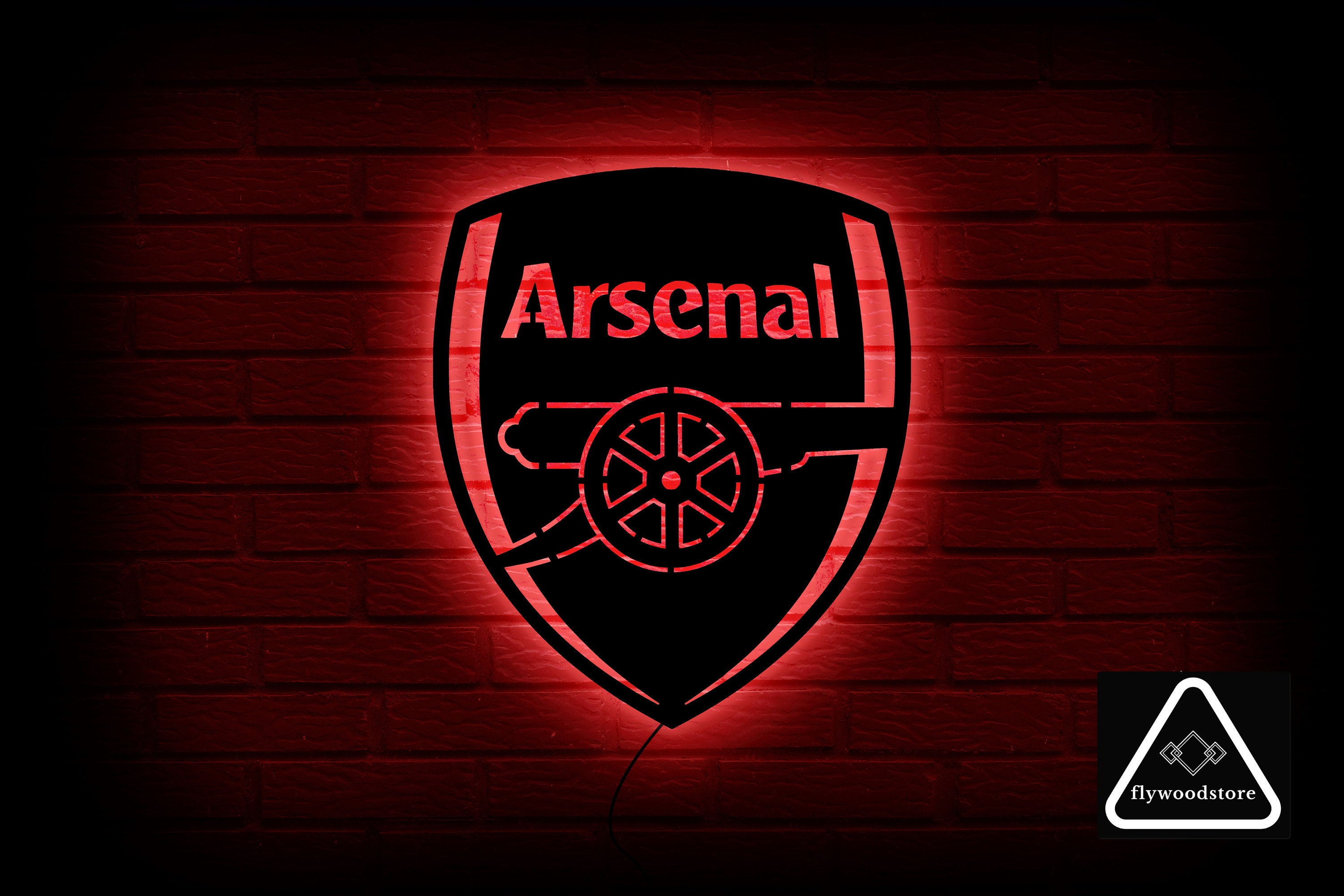 Arsenal Led Lighted Wall Sign Led Premier League Football - Etsy