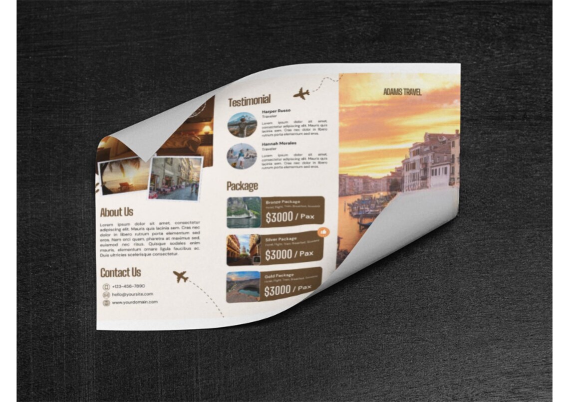 Italy Travel Flyer Template | Editable Canva PDF | Vacation Planner ...