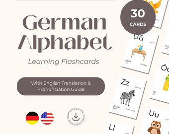 Spanish Alphabet Flashcards for Kids and Beginners English Translation ...