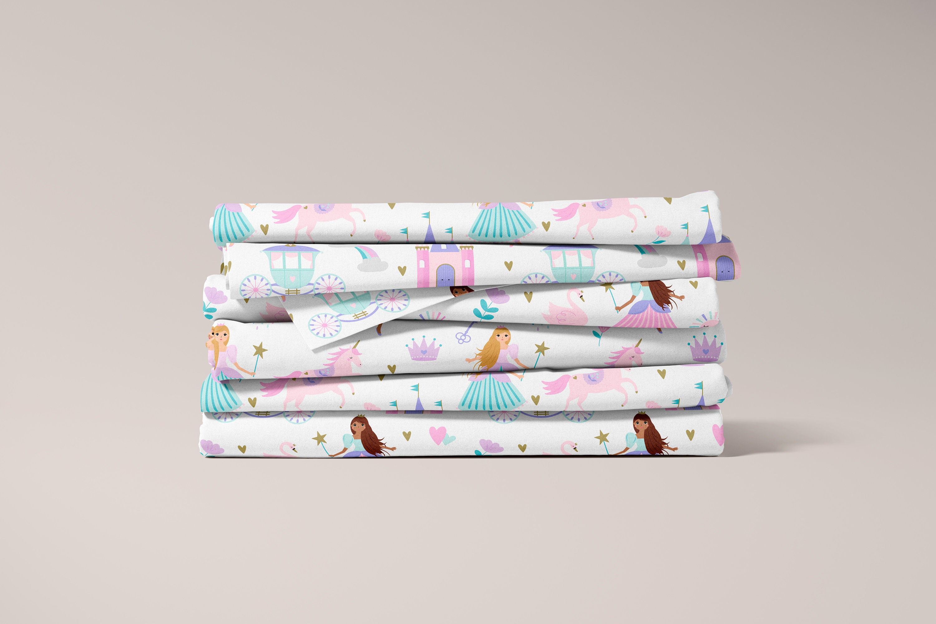 Princess Seamless Repeat Princess Repeat Pattern Princess Fabric ...