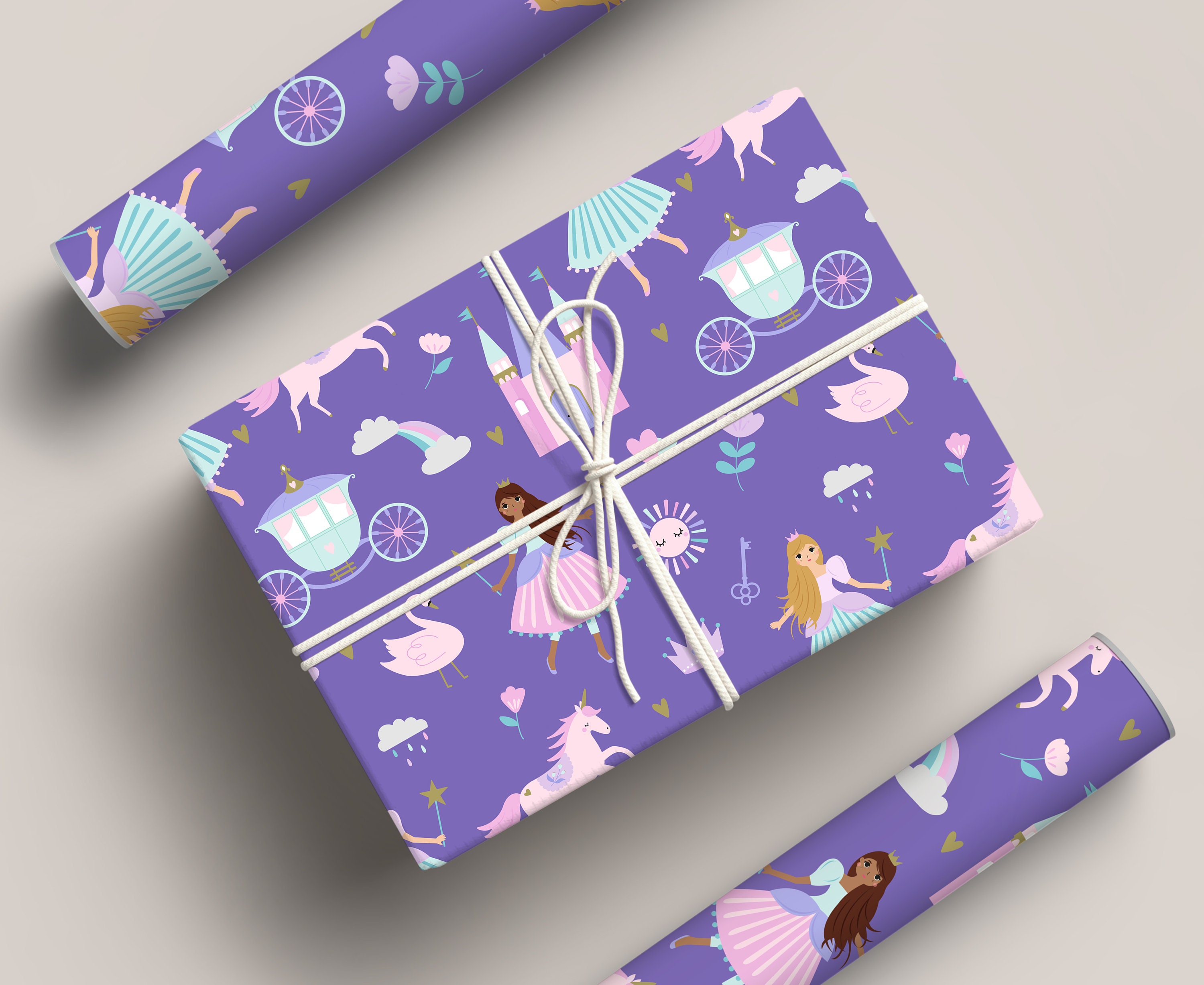 Princess Seamless Repeat Princess Repeat Pattern Princess Fabric ...