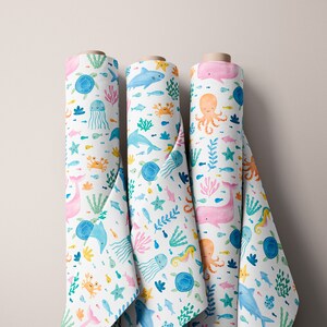 Sea Life Seamless Pattern, Ocean Animals Repeat Pattern, Under the Sea ...