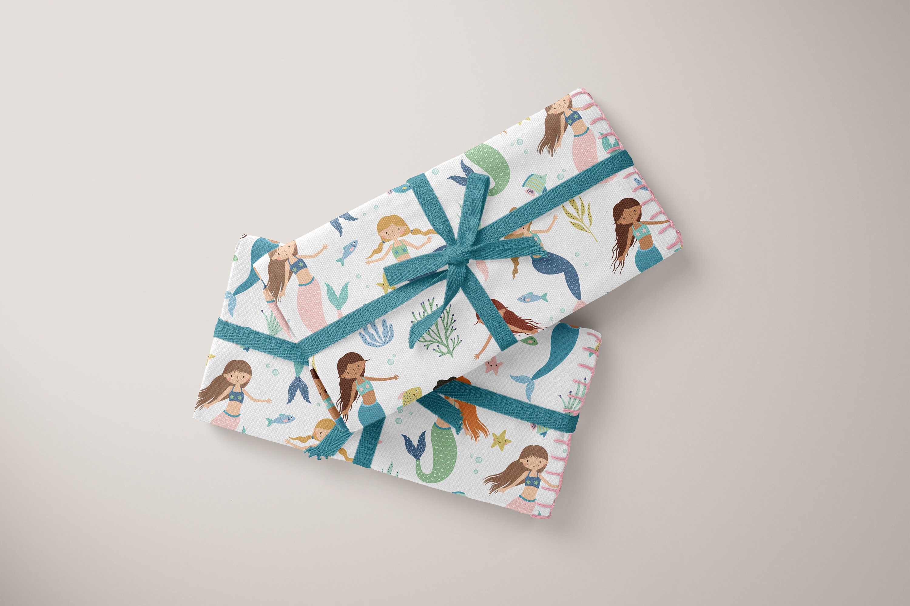 Mermaid Seamless Repeat Mermaid Repeat Pattern Mermaid Fabric Pattern ...