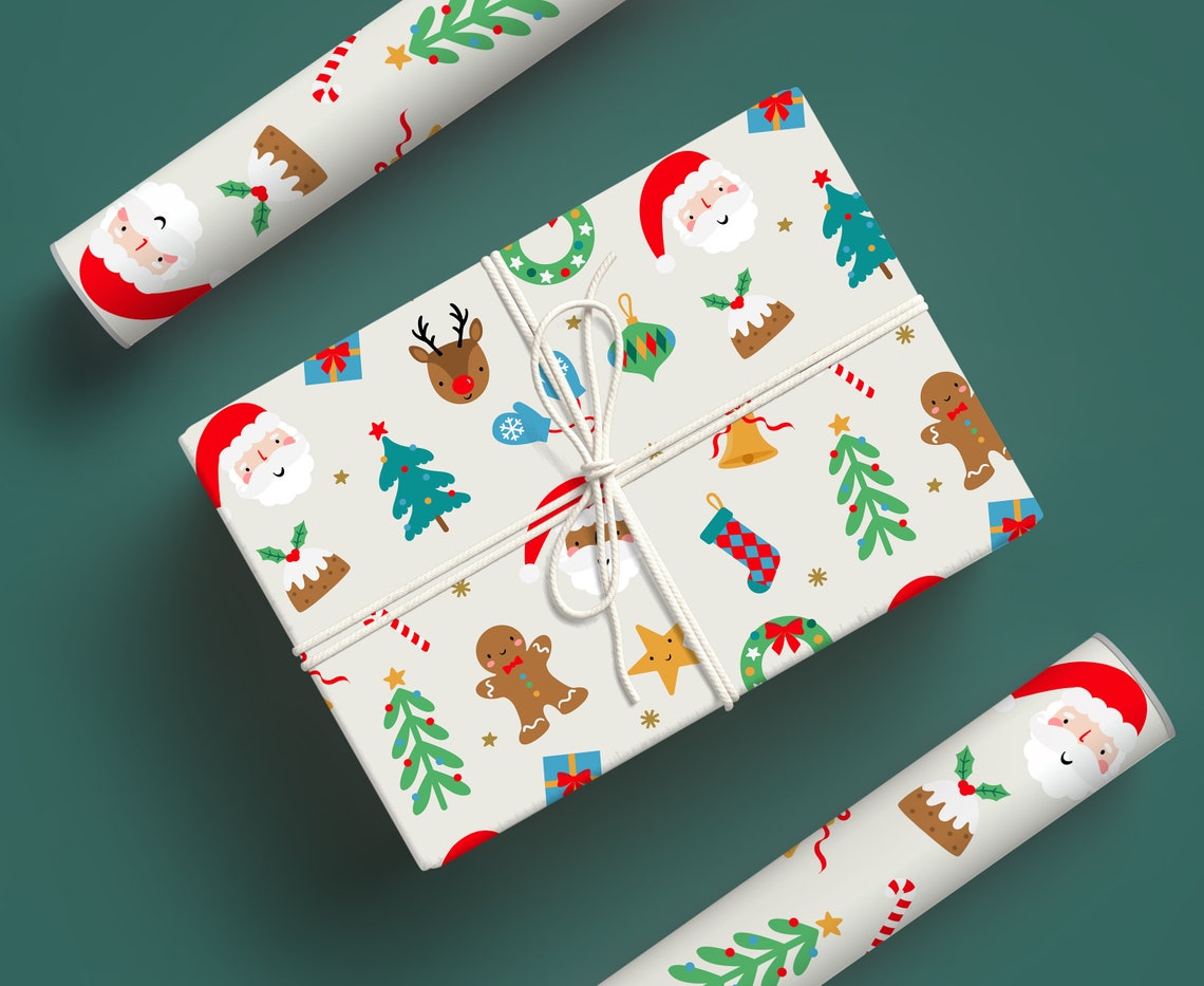 Santa Christmas Seamless Digital Pattern Christmas Seamless - Etsy