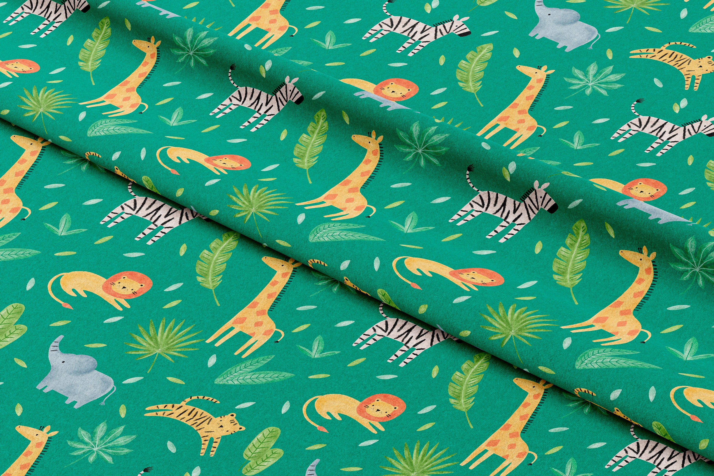 Jungle Seamless File Jungle Seamless Pattern Jungle Repeat Pattern Kids ...