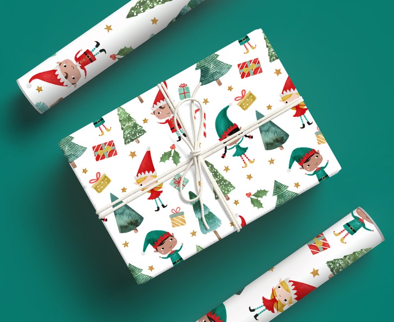 Elf Digital Pattern, Elf Seamless Pattern, Elf Repeat Pattern, Elf ...