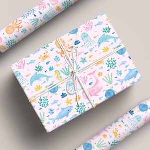 Sea Life Seamless Pattern, Ocean Animals Repeat Pattern, Under the Sea ...