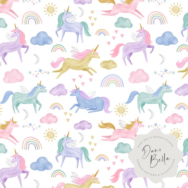 Unicorn Fabric - Etsy