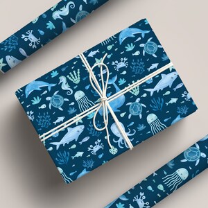 Sea Life Repeat Pattern, Under the Sea Seamless File, Ocean Animals ...